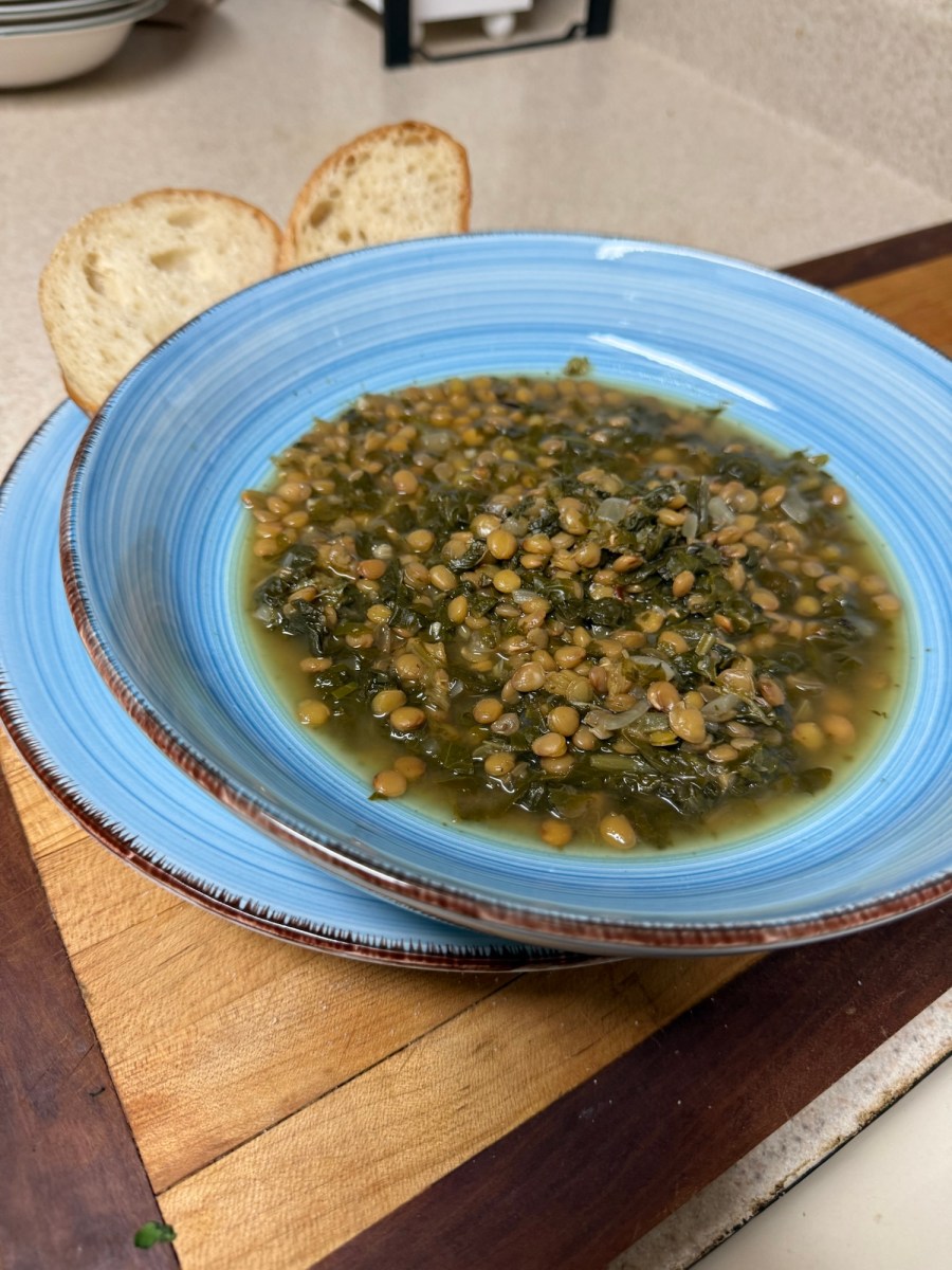 Mediterranean Spicy Spinach and Lentil Soup – Michelle’s Mediterranean ...